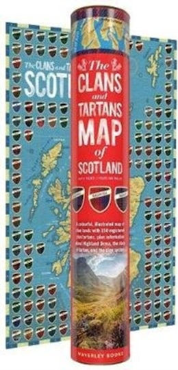 Clans And Tartans Map of Scotland | Skroutz Βιβλία