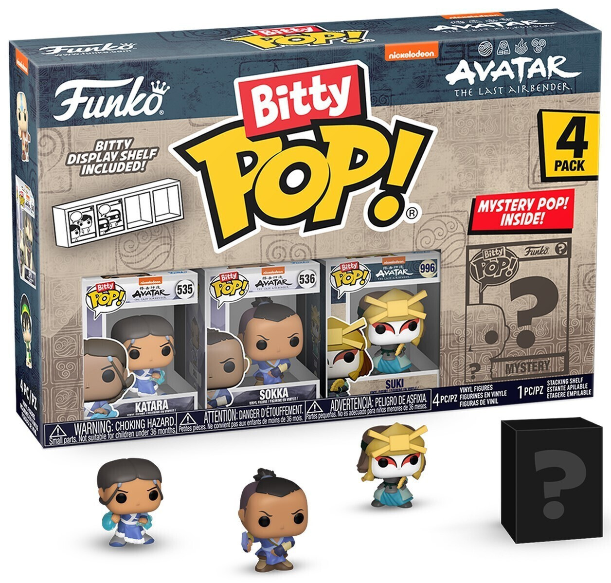 Funko Bitty Pop 4-pack Avatar Last Airbender Katara Vinyl Figures ...