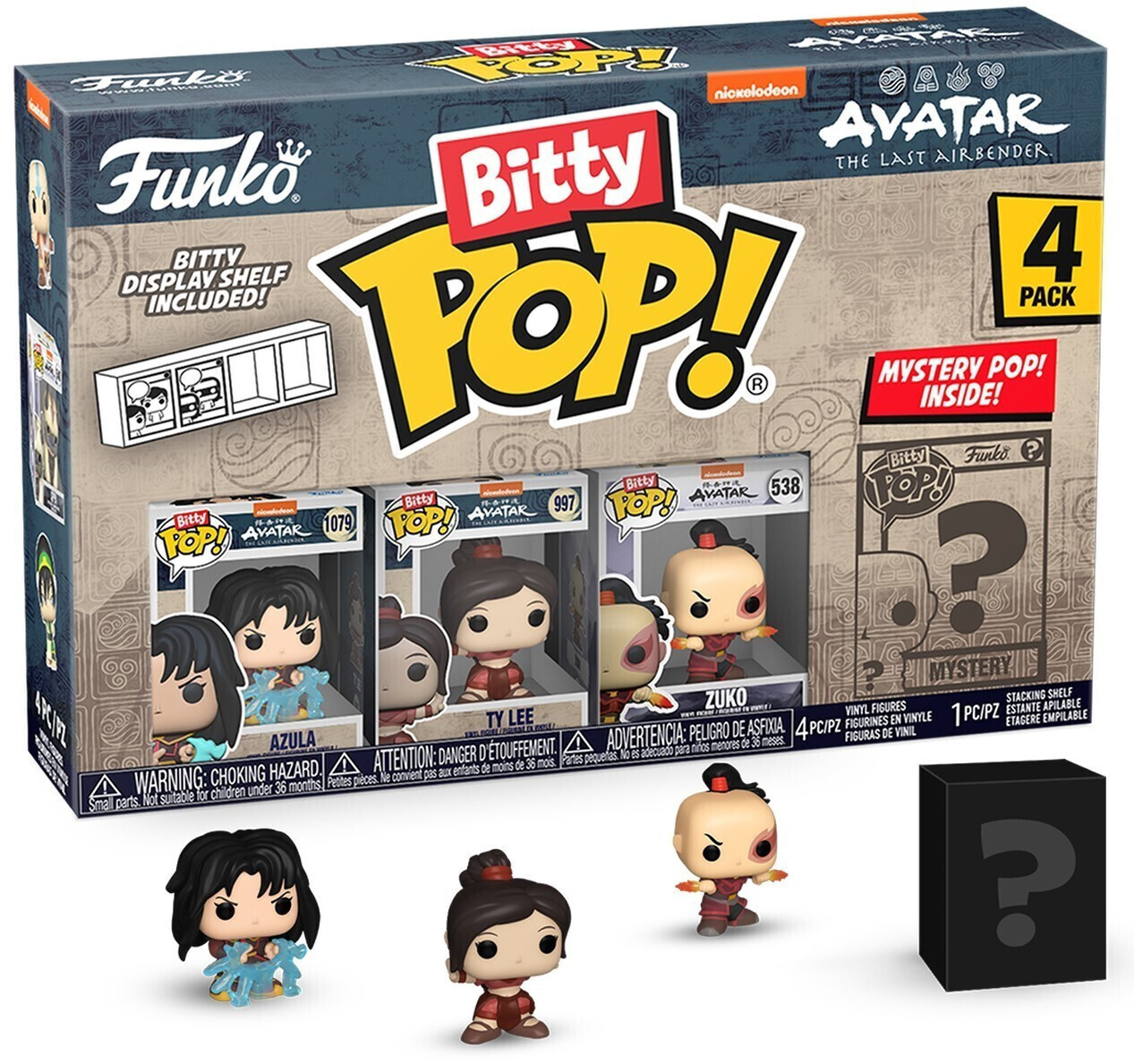 Funko Bitty Pop 4-pack Avatar Last Airbender Azula Vinyl Figures ...
