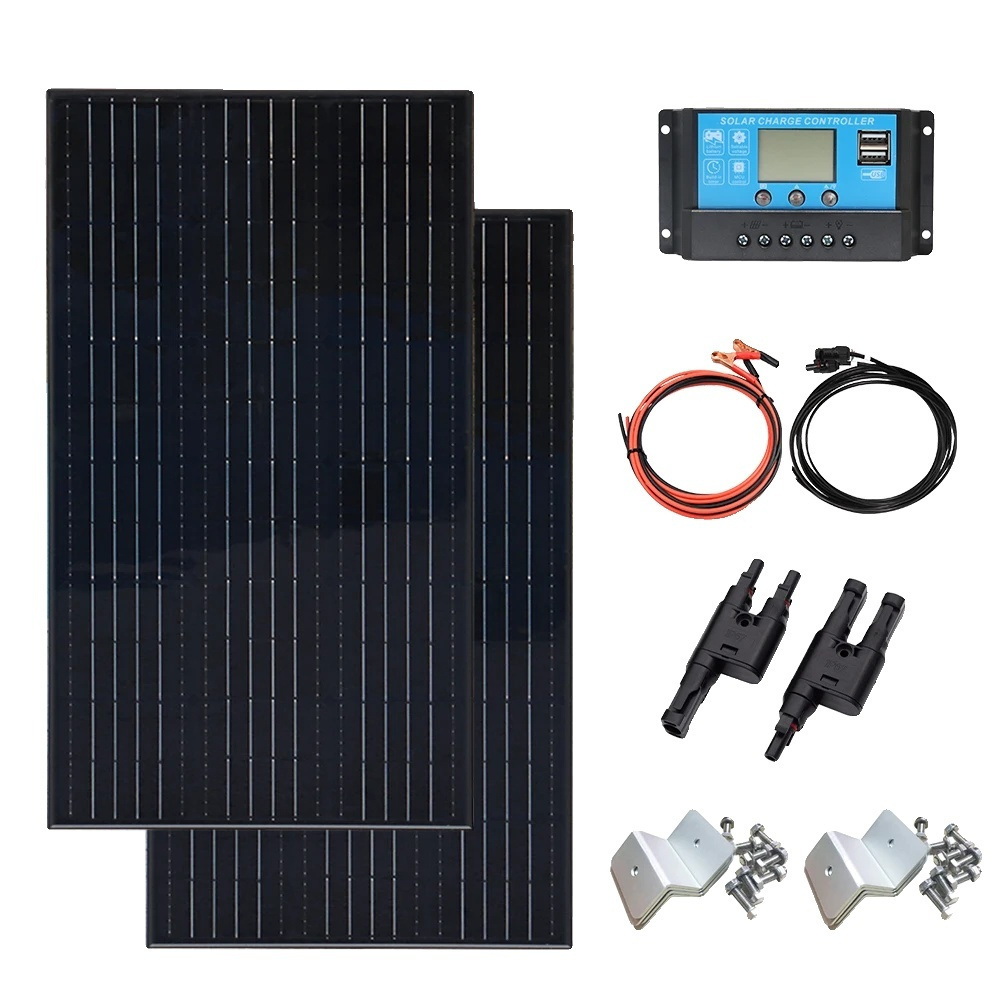 Solar Panel Kit 300w High Efficiency 24% Versatile Home Outdoor Use ...