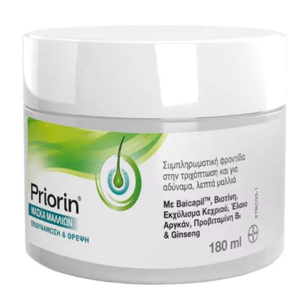 Priorin Hair Mask Μάσκα Μαλλιών Συμπληρωματική Φροντίδα για Αδύναμα ...