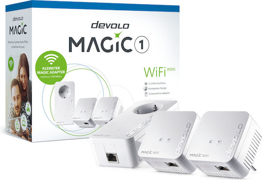 Devolo Magic 1 Powerline Τριπλού Kit για Ασύρματη Σύνδεση Wi‑Fi 4 και ...