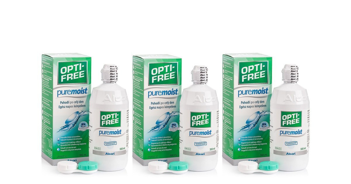 Alcon Opti-free Puremoist Υγρό Φακών Επαφής 3x300ml | Skroutz.gr