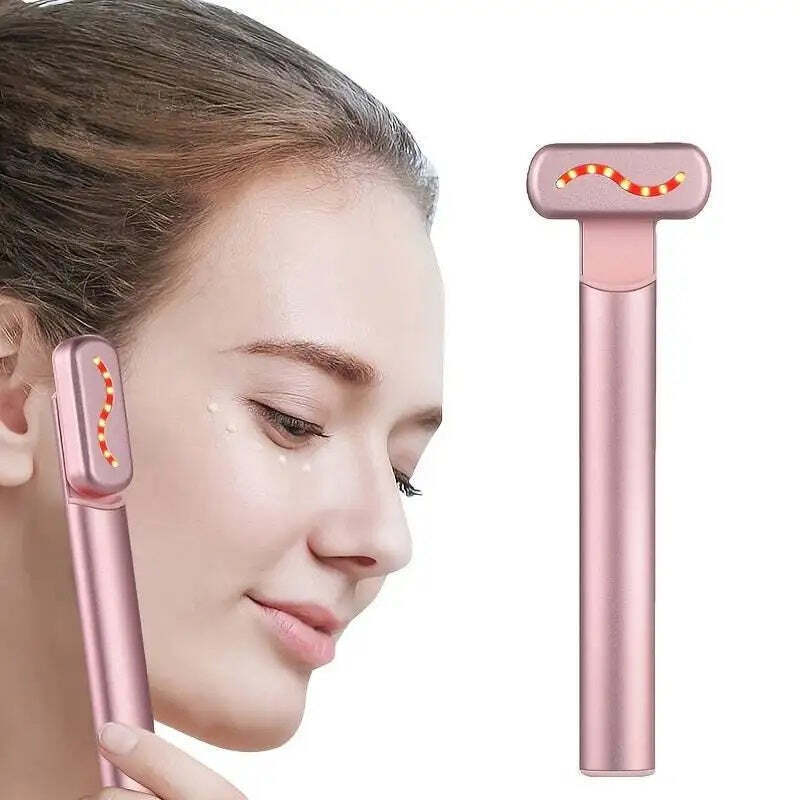 4 In 1 Facial Massage Device Smart Pen Eye Face Neck Care Led Light Ems ...