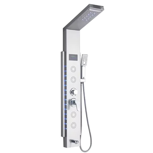 Waterfall Rain Shower Panel Temperature-sensitive Led Display Multi ...