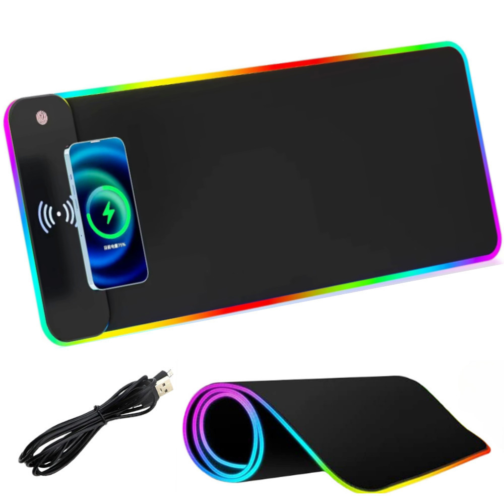 Professional Gaming Mouse Pad Fast Wireless Charger Birai Large Type-c ...