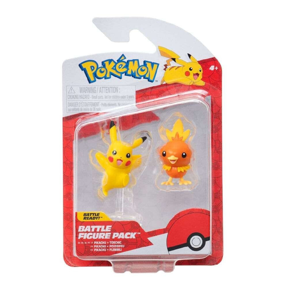Jazwares Battle Figure Pokemon Torchic & Pikachu για 4+ ετών Ετών ...