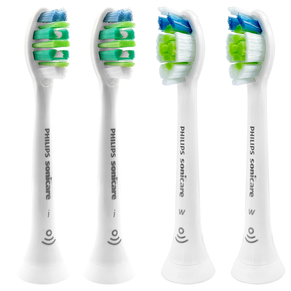 Philips Diamond Clean White + Intercare Electric Toothbrush Heads 4 ...
