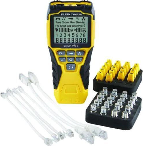 Klein Tools Lan Tester Vdv Scout Pro 3 Tester Kit Locator Poe Klein ...