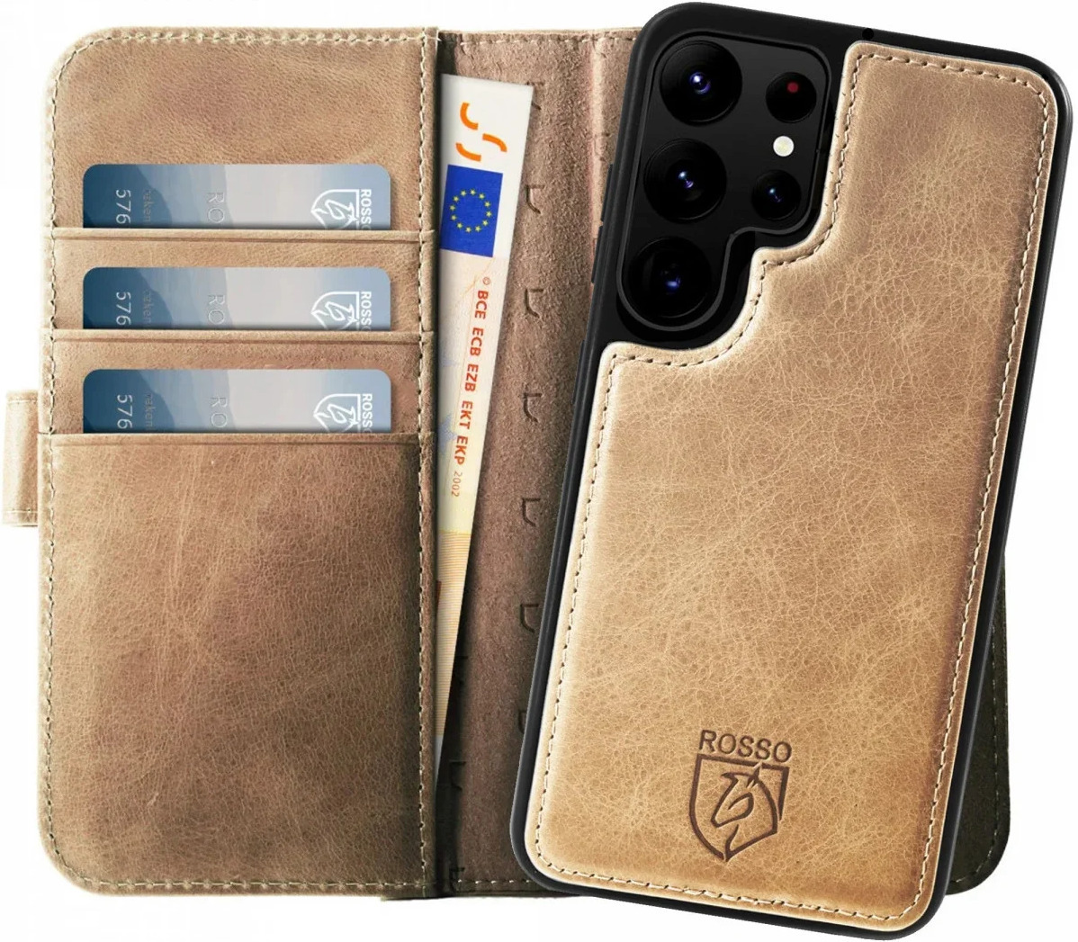 Θήκη Samsung Galaxy S24 Ultra Rosso Elite Δερμάτινο Πορτοφόλι Magsafe ...