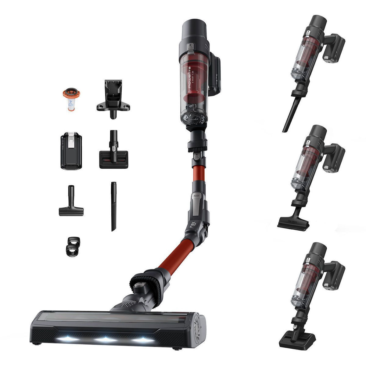 Rowenta X-Pert Flex 7.60 Επαναφορτιζόμενη Σκούπα 2 σε 1 Stick & Χειρός ...