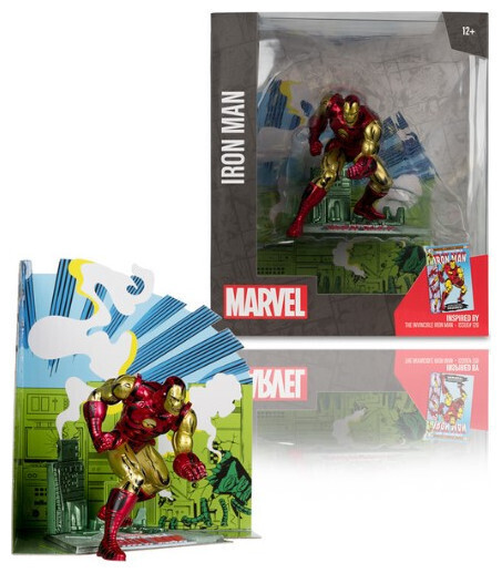 Mcfarlane Toys Marvel Pvc Statue 1/10 Iron Man Invincible Iron Man #126 ...