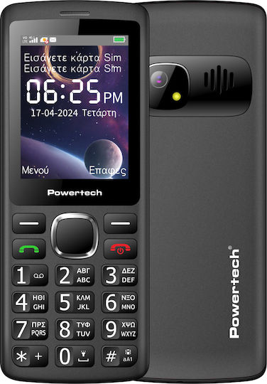 Powertech Sentry 4G Bar Dual SIM Κινητό με Κουμπιά Μαύρο | Skroutz.gr