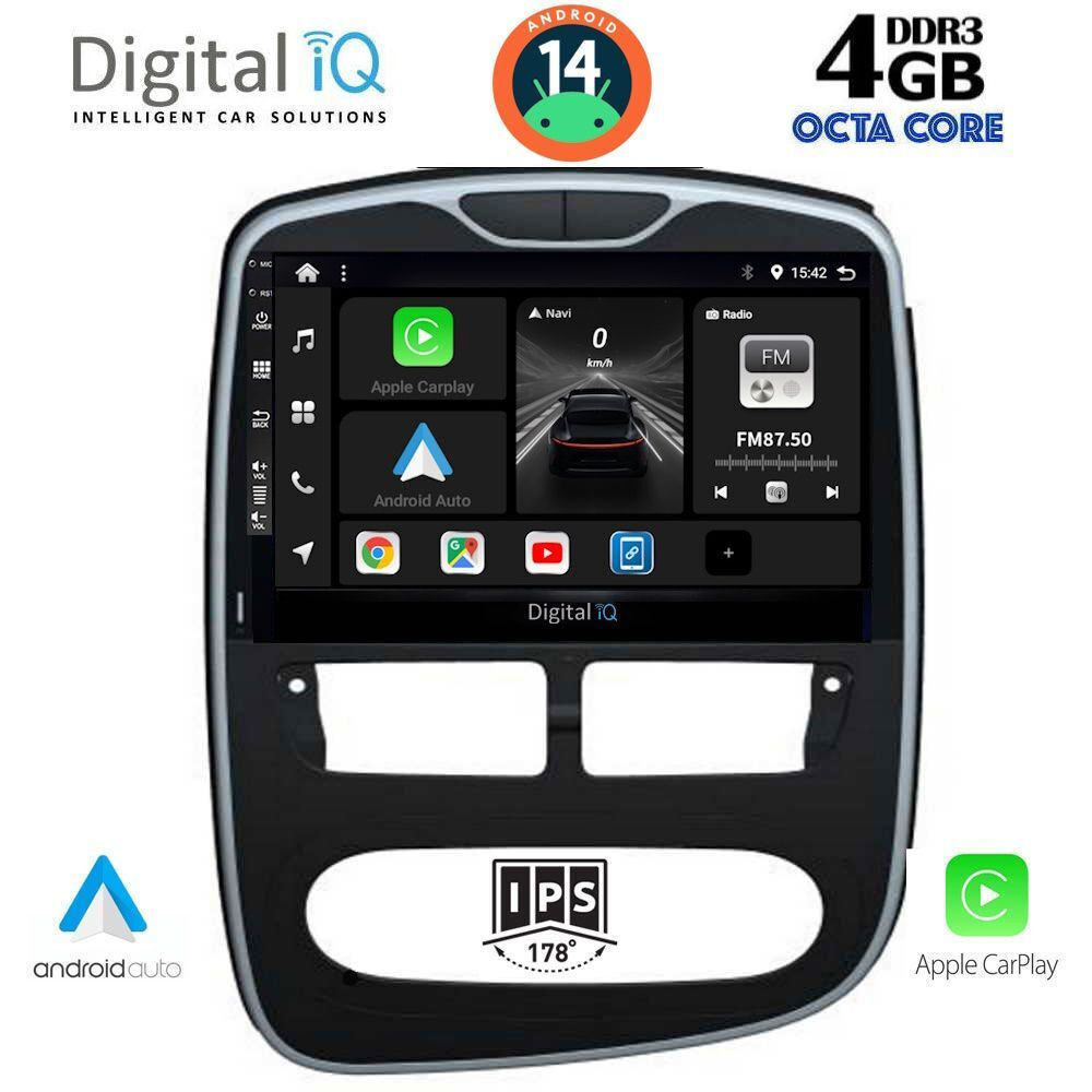 Digital IQ Ηχοσύστημα Αυτοκινήτου για Renault Clio 2012-2015 (Bluetooth ...
