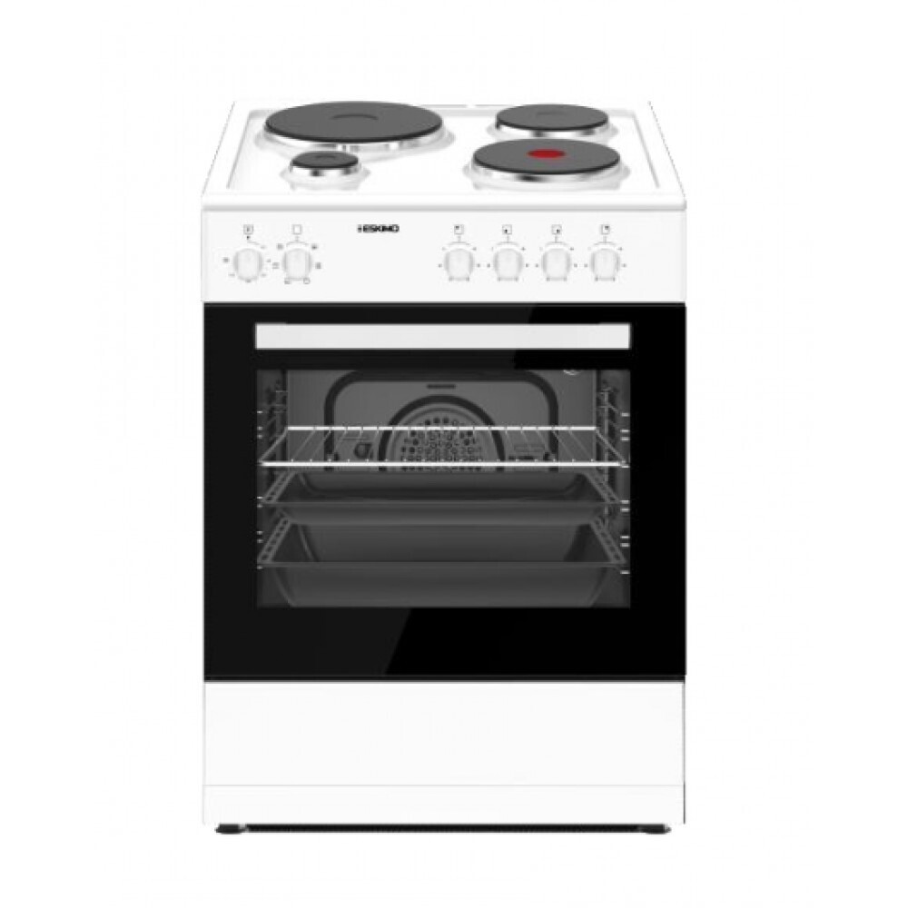 Eskimo ES EM5070W Κουζίνα 60lt με Εμαγιέ Εστίες Π59.8εκ. Λευκή | Skroutz.gr