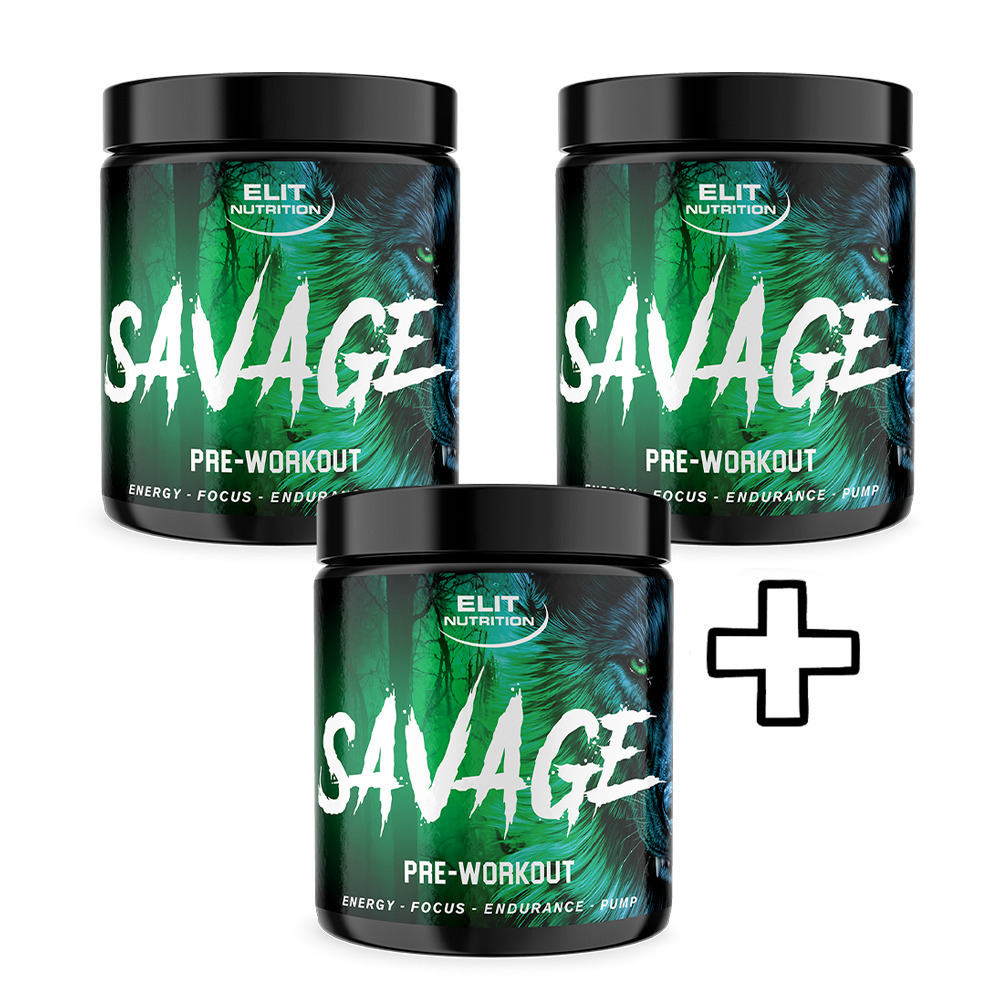 Elit Nutrition Savage Pre Workout 300g Tropical & Elit Nutrition Savage ...