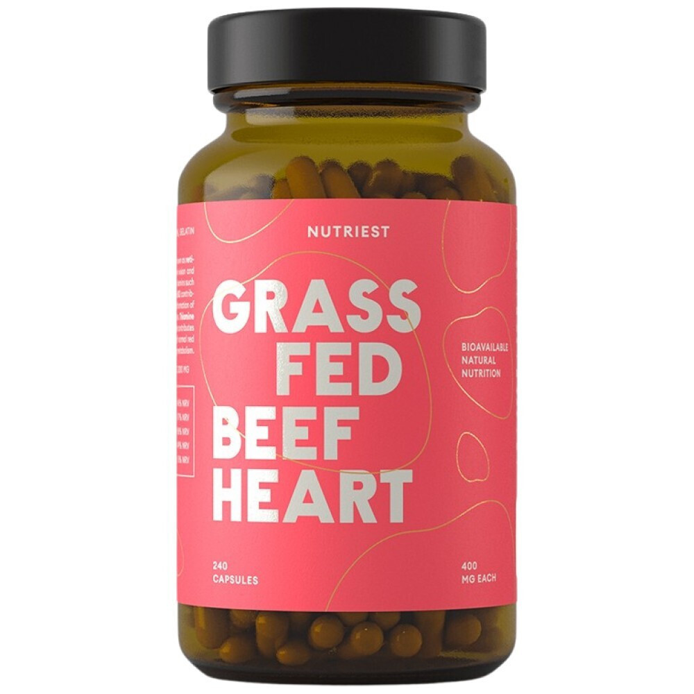 Nutriest Grass Fed Beef Heart Ειδικό Συμπλήρωμα Διατροφής 240 κάψουλες ...