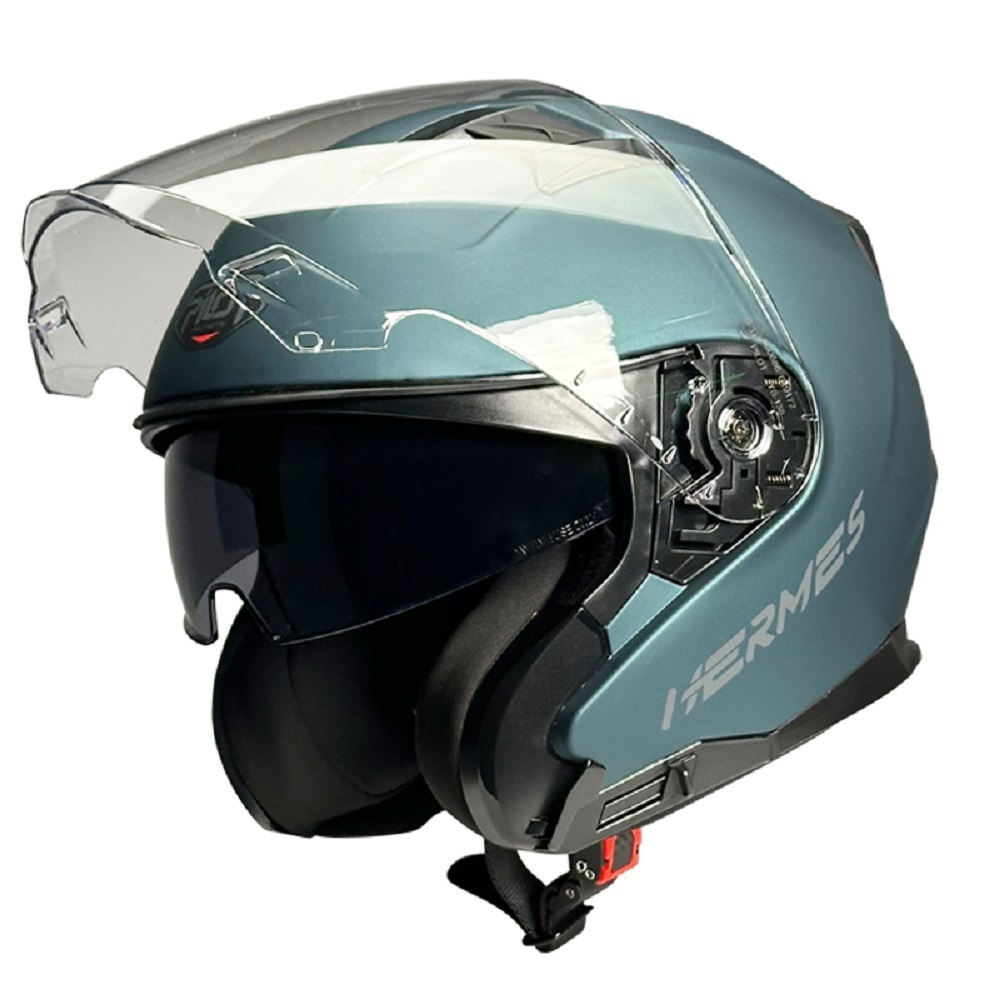 Pilot Hermes SV Greenish gold Κράνος Μηχανής Jet ECE 22.06 1400gr με Sunvisor PIL000KRA131 ...