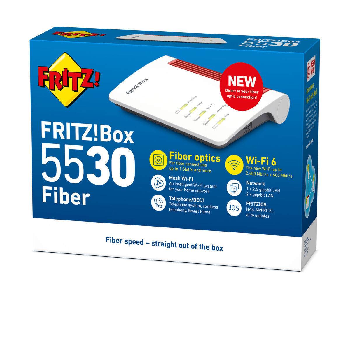 AVM FRITZ!Box 5530 Fiber XGS-PON International Ασύρματο Router Wi‑Fi 6 ...