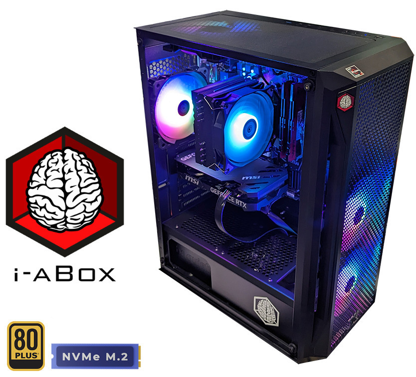 i-aBox Entry Lvl V4 G+ Gaming Desktop PC (Ryzen 5-5500/32GB DDR4/1TB ...