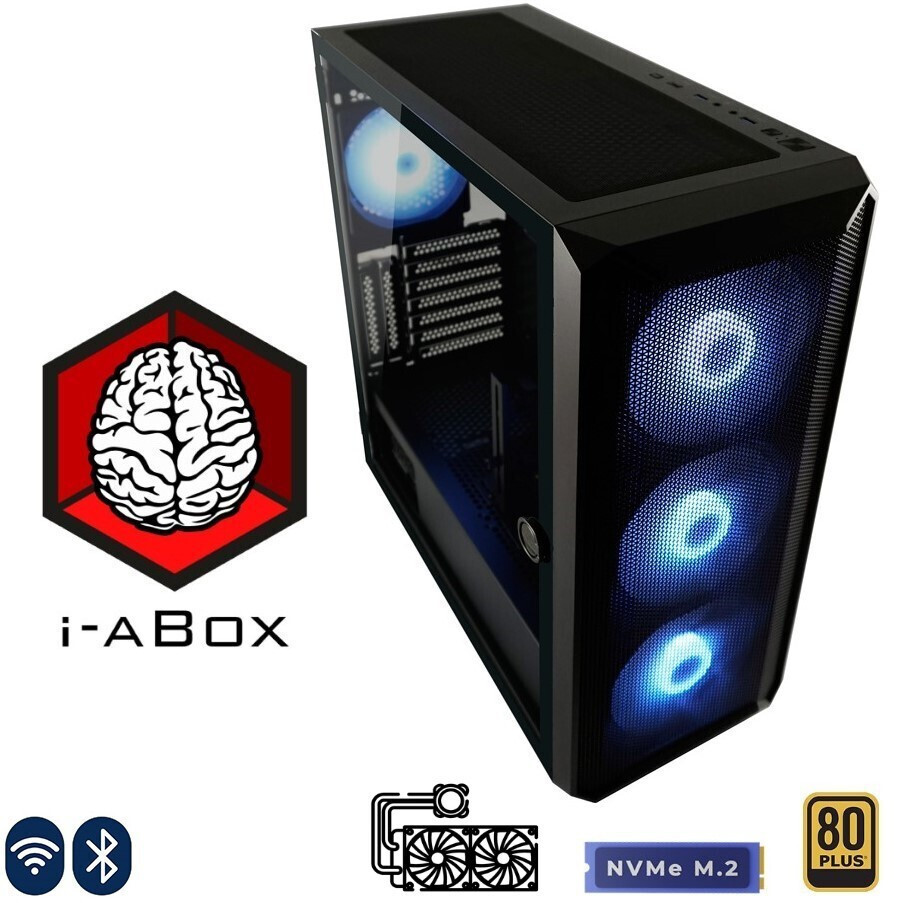 i-aBox Entry Lvl V4 NG+ Lux Gaming Desktop PC (i5-12400F/32GB DDR5/1TB SSD/GeForce RTX 5060/W11 ...