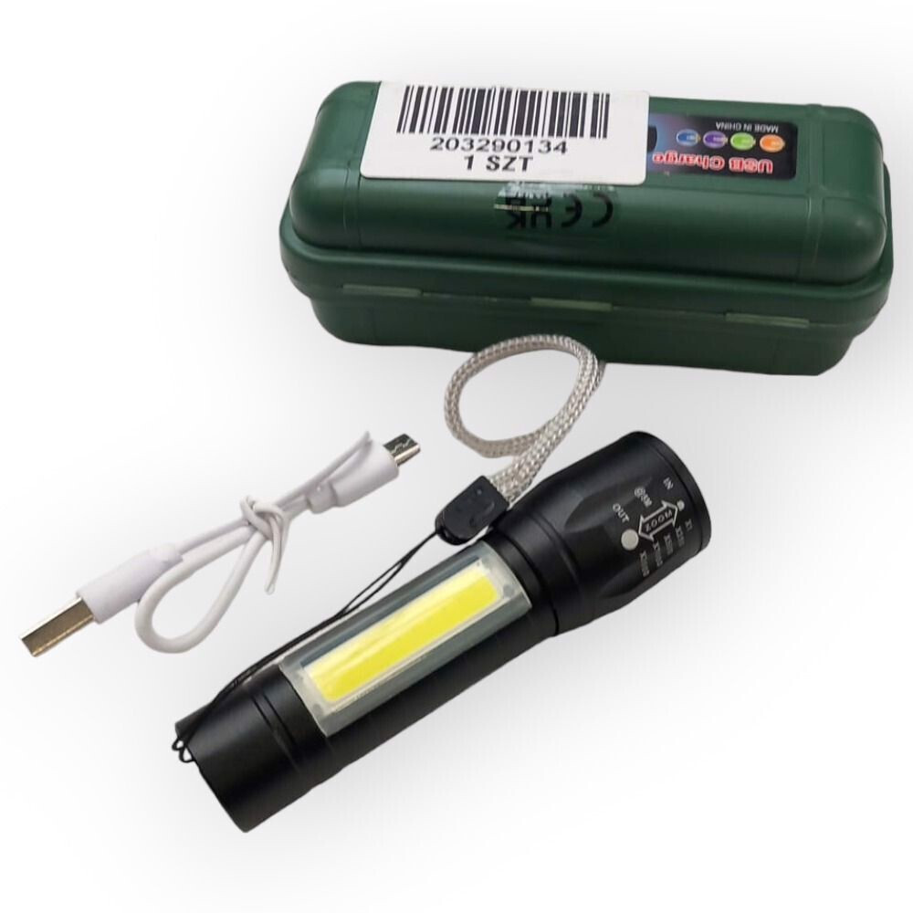 Portable Mini Led Flashlight 3 Modes Zoom Usb | Skroutz.gr