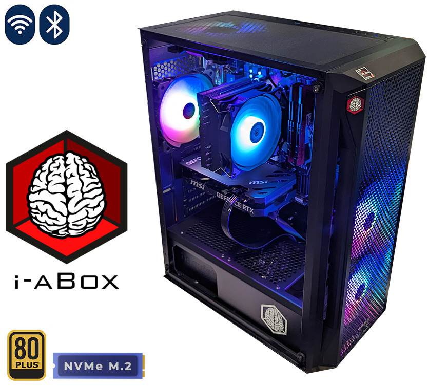 i-aBox Student V4 IPro Max Gaming Desktop PC (i5-12400F/32GB DDR5/1TB SSD/Radeon RX 6600/W11 ...