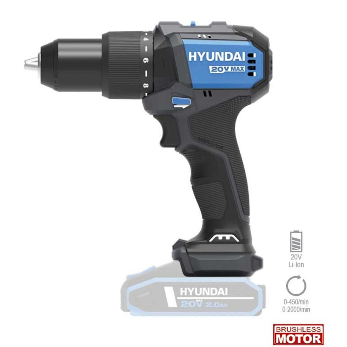 Hyundai HD20X-60 Κρουστικό Δραπανοκατσάβιδο Μπαταρίας Solo 20V HH10000 | Skroutz.gr