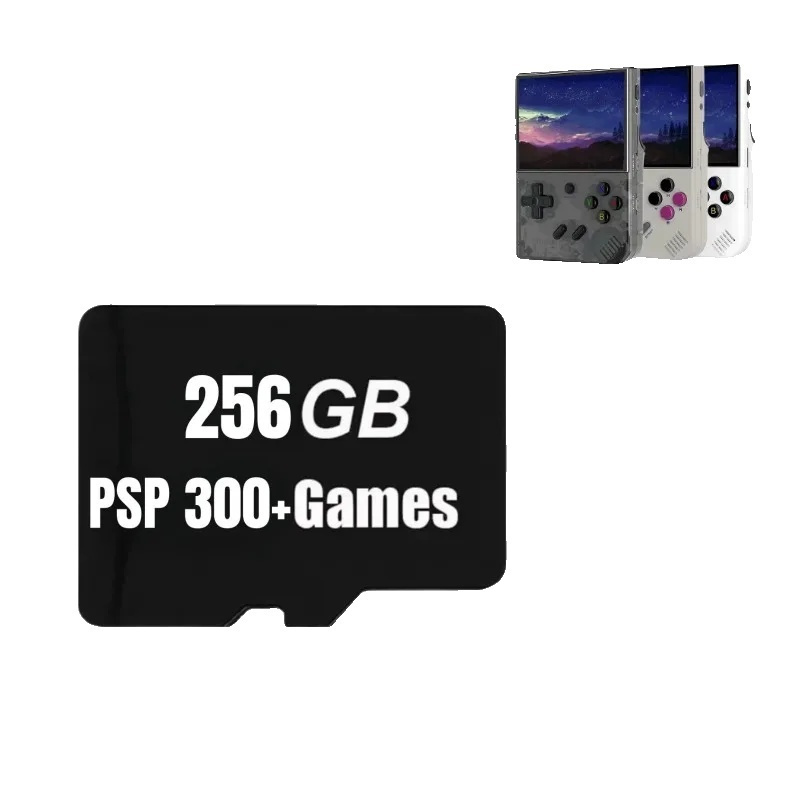 256gb Tf Card Rg35xx Plus Preloaded 300+ Psp Games 3.5" Ips Display ...