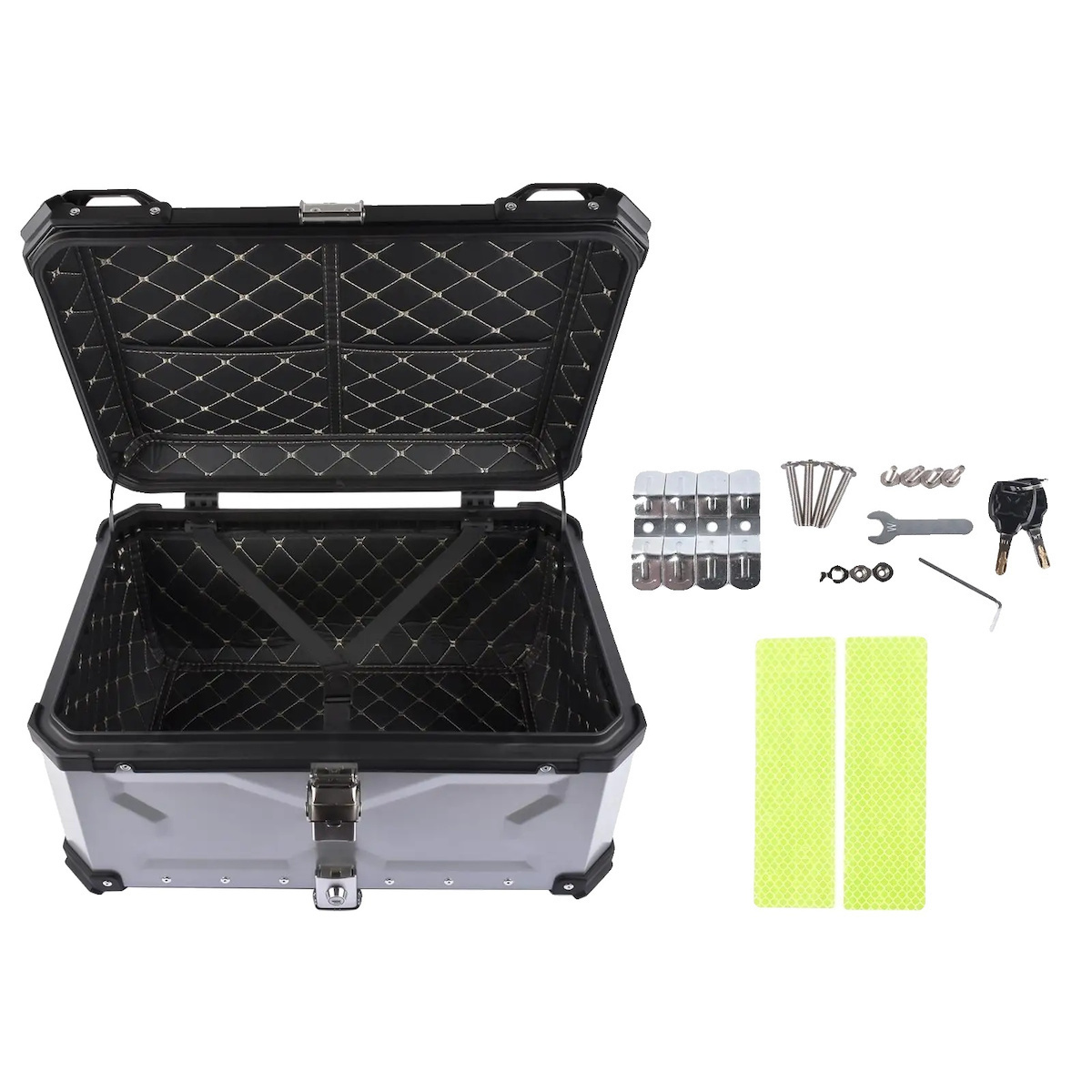 65l Aluminum Motorcycle Top Case Waterproof Impact Protection | Skroutz.gr