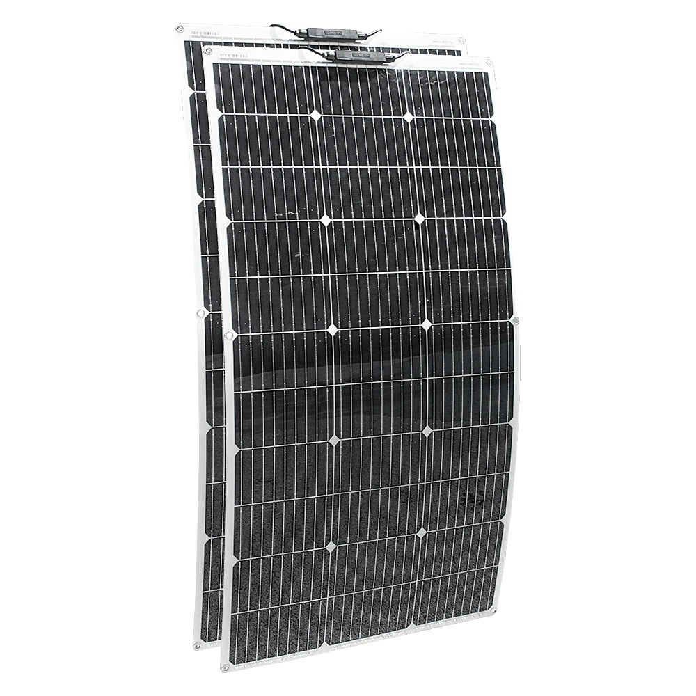 Flexible Solar Panel 100w Maximum Power Monocrystalline Design Compact ...