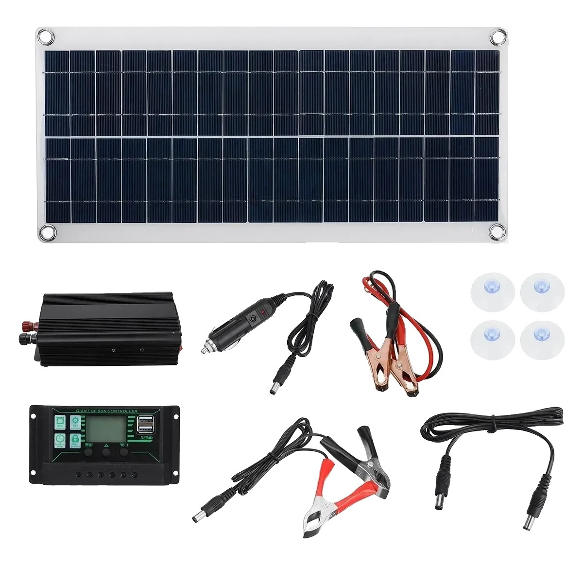 1000w Solar Panel System Kit 12v Output Waterproof Design 60a Kit ...