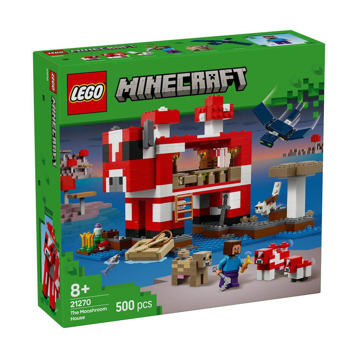 LEGO Minecraft The Mooshroom House für 8+ Jahre Jahre 500Stück 21270 ...