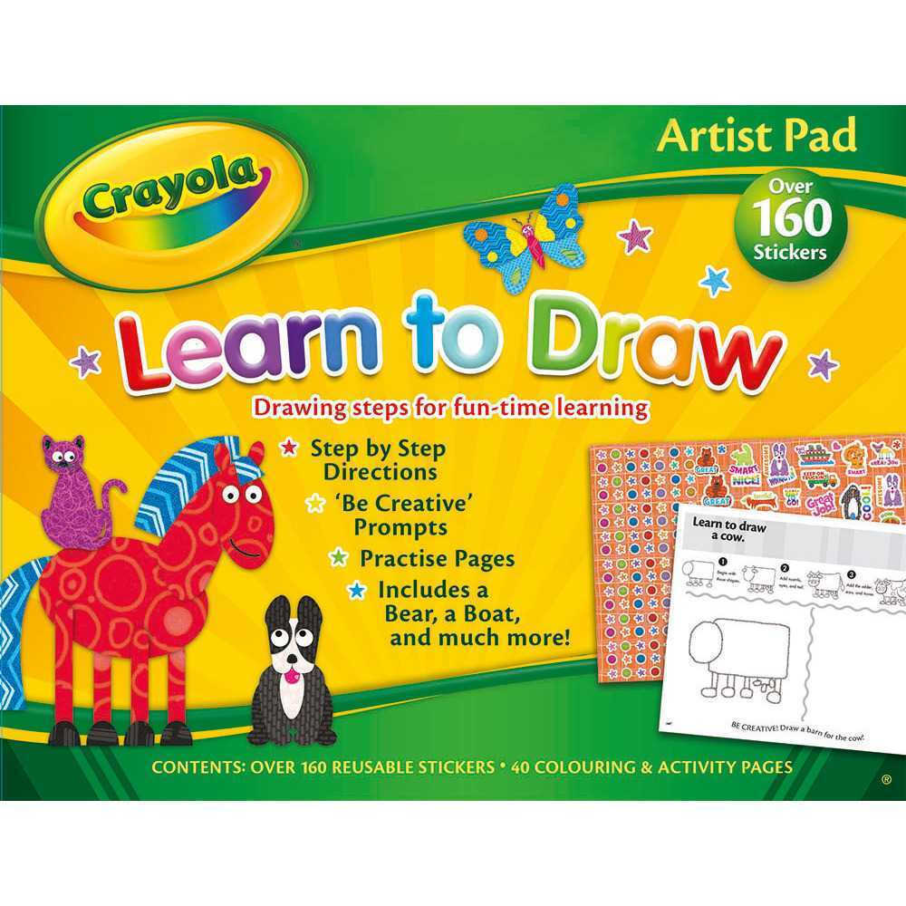 Crayola Learn To Draw Coloring Block Alligator Stickers Ab2966cyar2 ...