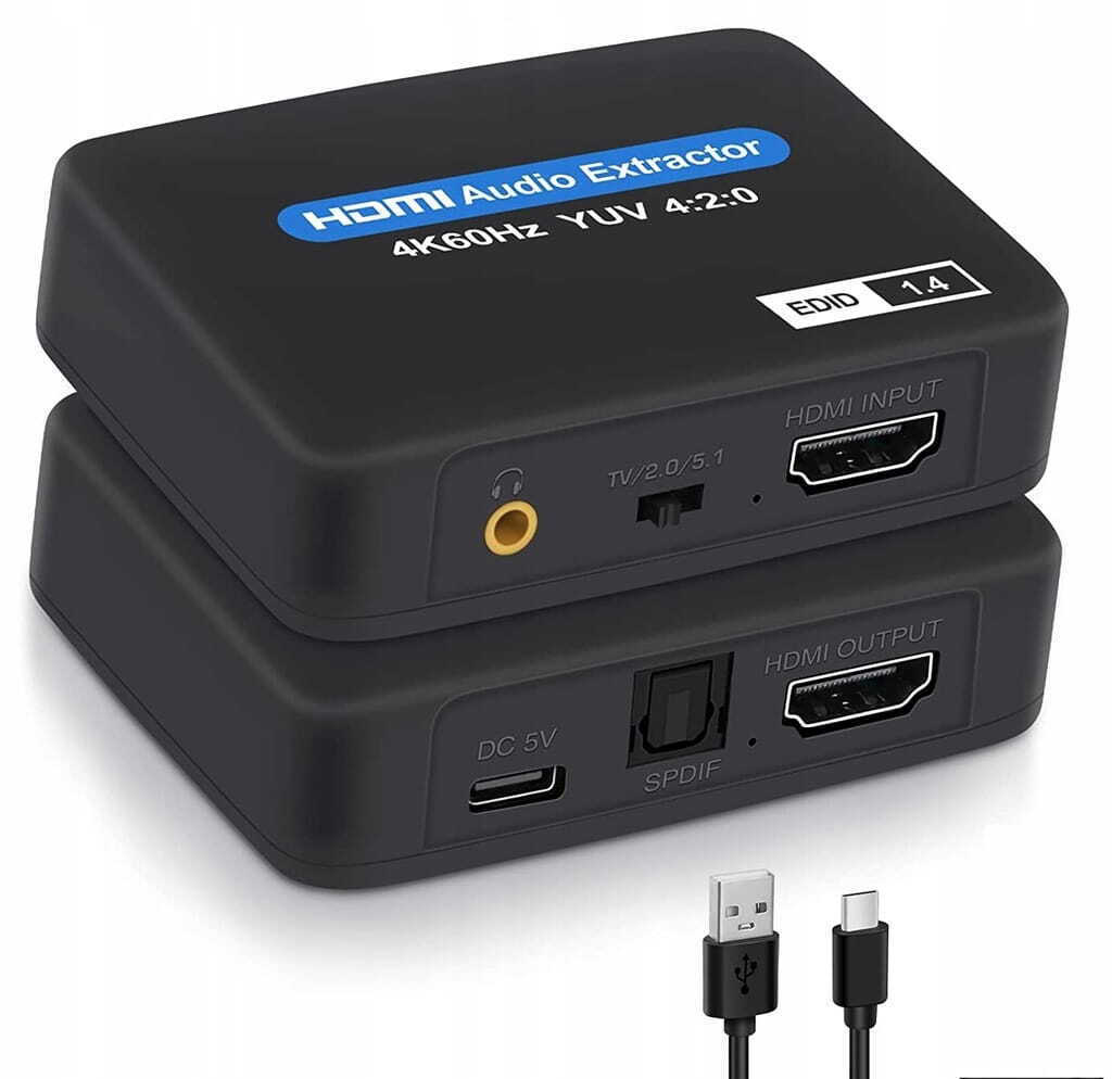 Hdmi 2.0 Extractor Toslink Optical Converter Aux Jack Hdcp 4k | Skroutz.gr