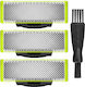 Blade Philips Oneblade Qp220 Qp2520 Qp2530 Qp2620 Qp6510 Qp6520 3 ...