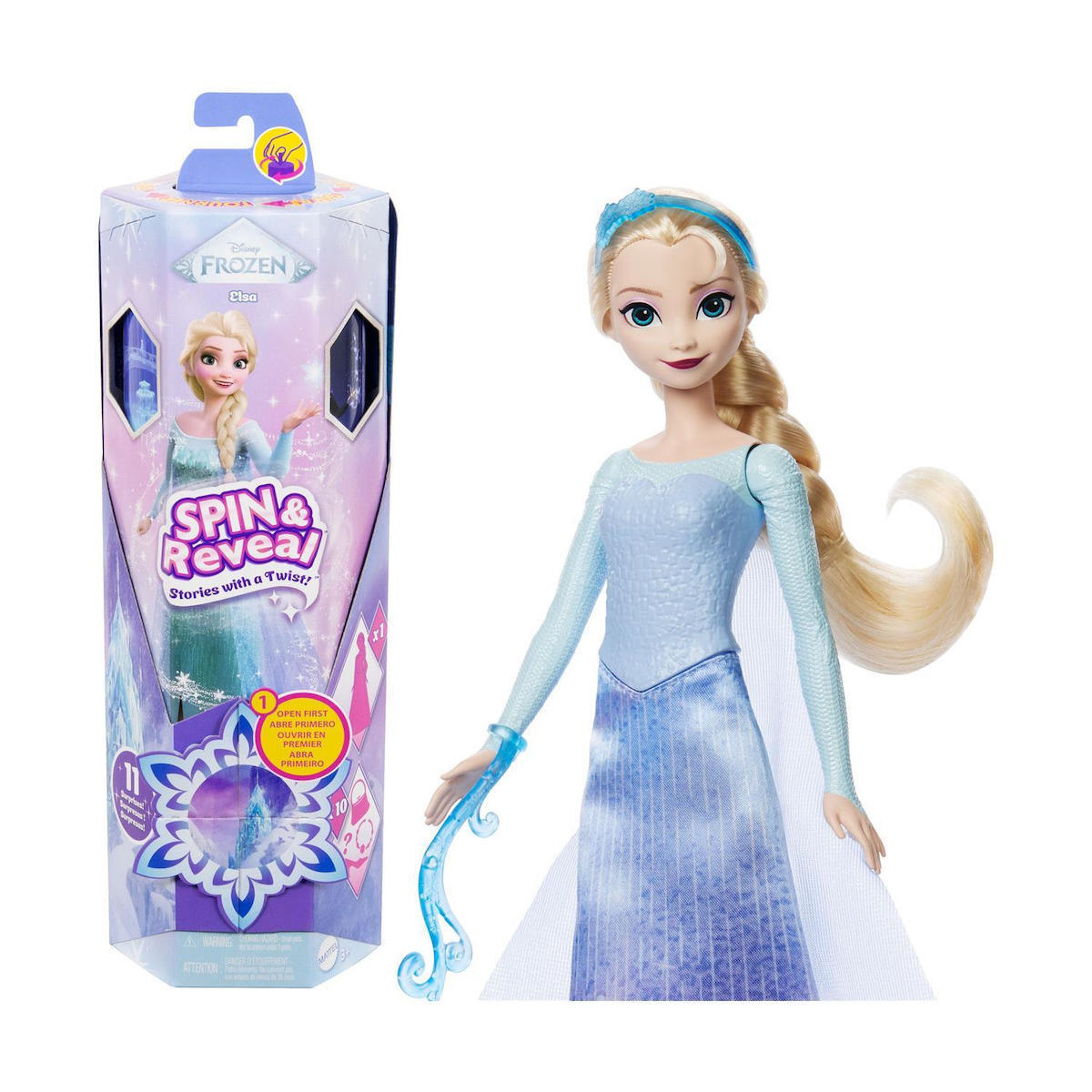 Mattel Disney Frozen Fashion Doll Spin&reveal Elsa Wave 2 Jbg59 ...