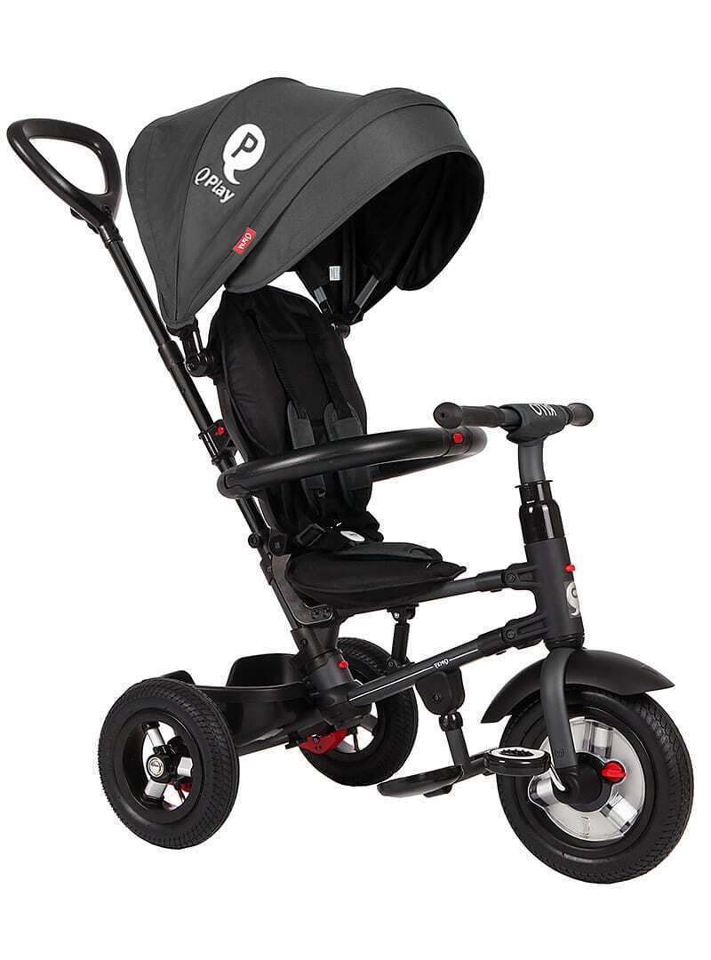 Q Play Παιδικό Τρίκυκλο Ποδήλατο με Air Wheels, Αποθηκευτικό Χώρο ...