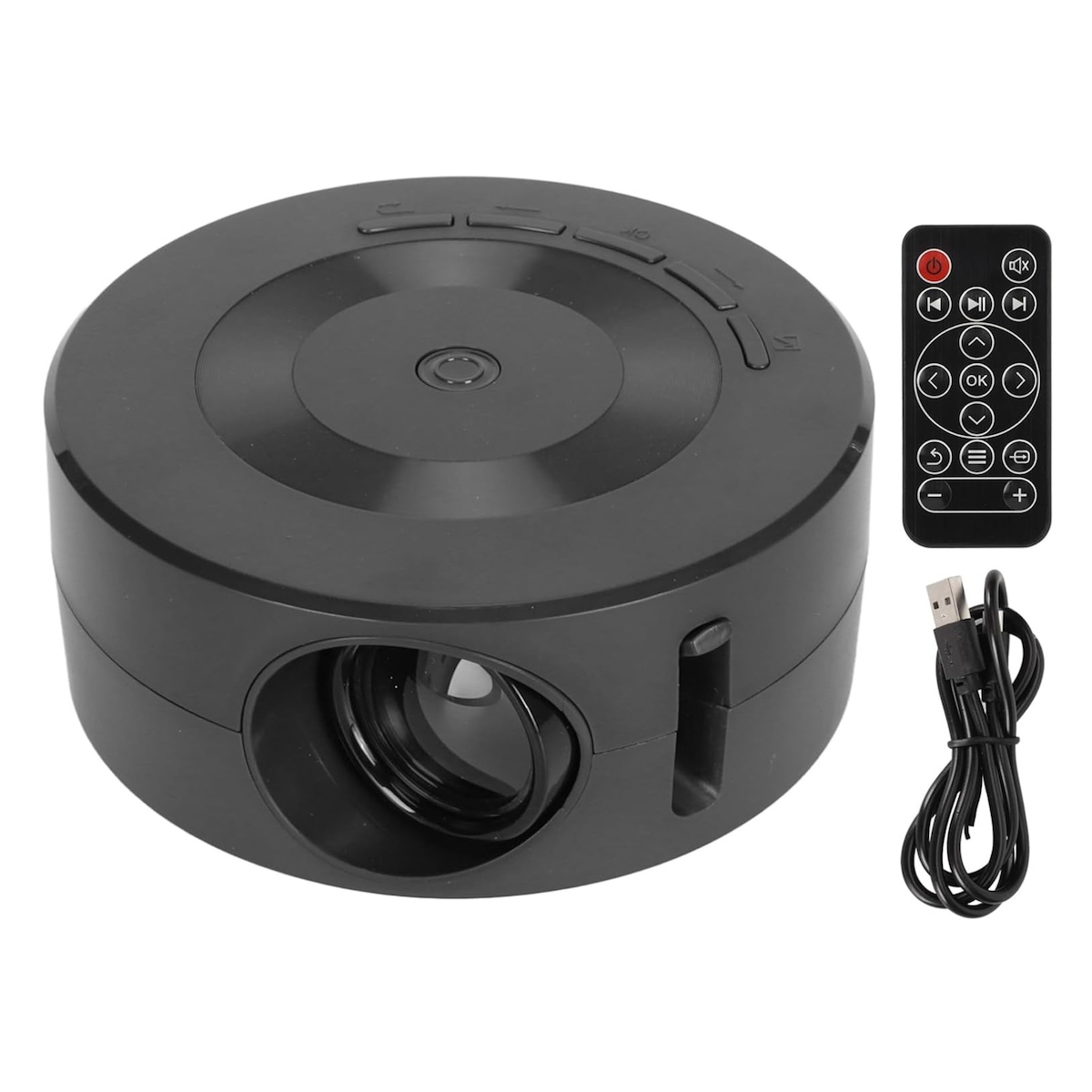 Vyzio Castlite Mini Projector LCD Λάμπας LED με Ενσωματωμένα Ηχεία ...