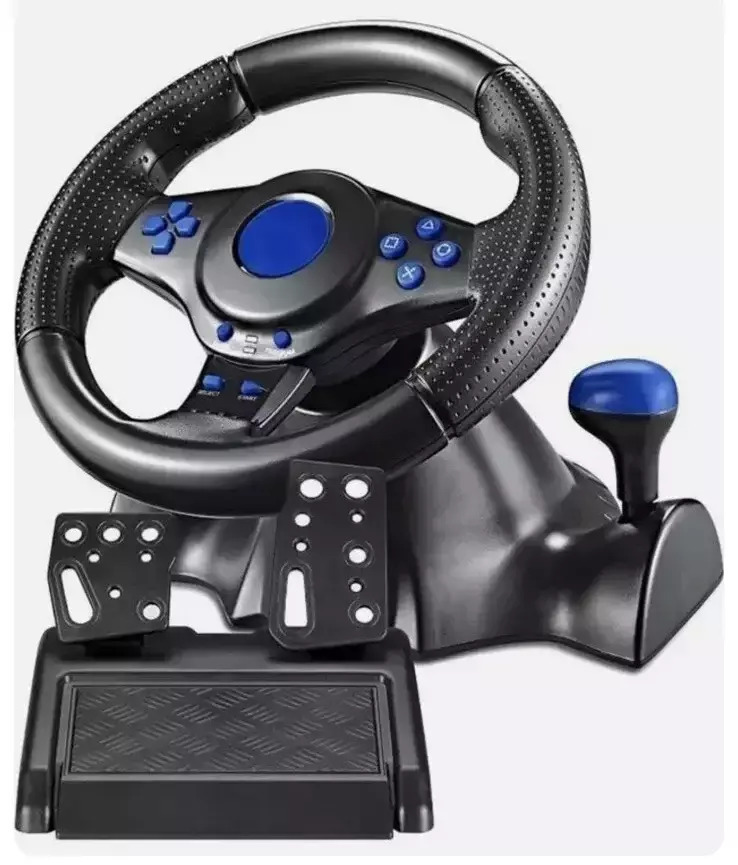 GT-V7 Steering Wheel with Pedals for PC / PS3 / XBOX 360 / XBOX One ...