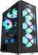 ProGaming Triple X Gaming Midi Tower Κουτί Υπολογιστή με Πλαϊνό ...