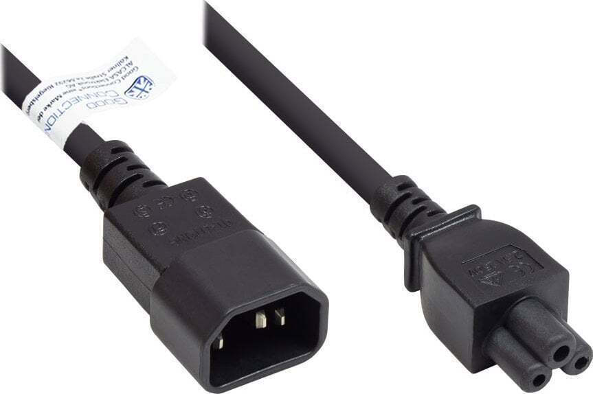 Alcasa IEC C14 / IEC C5 - IEC C14 / IEC C5 Cable 2m Μαύρο | Skroutz.gr