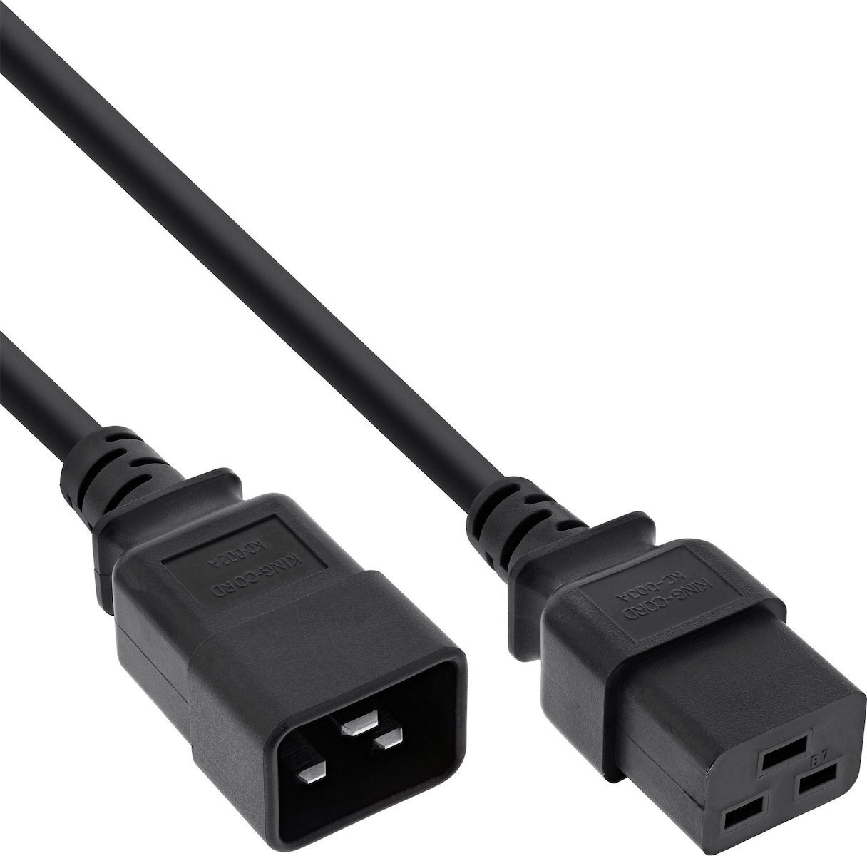 InLine IEC C19 / IEC C20 - IEC C19 / IEC C20 Cable 0.75m Μαύρο | Skroutz.gr