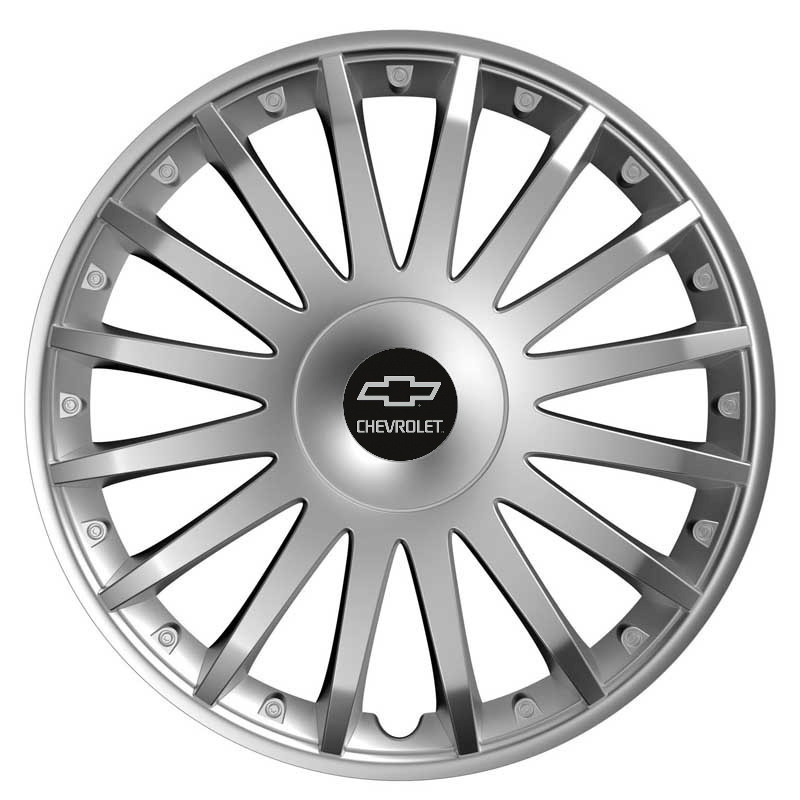 Capace Roți Auto 242154 Versaco 16" Bari Cbx Argintii cu Logo Chevrolet ...
