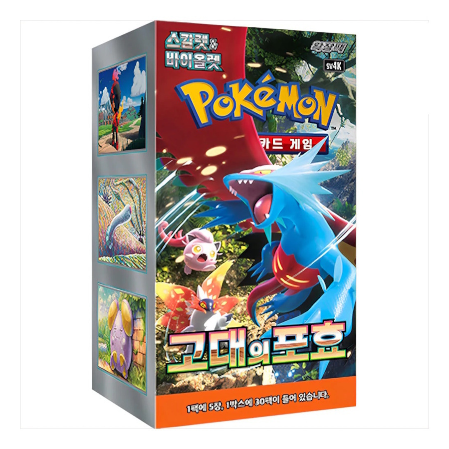 Pokémon Tcg Scarlet & Violet Ancient Roar Booster Box Korean Lang ...
