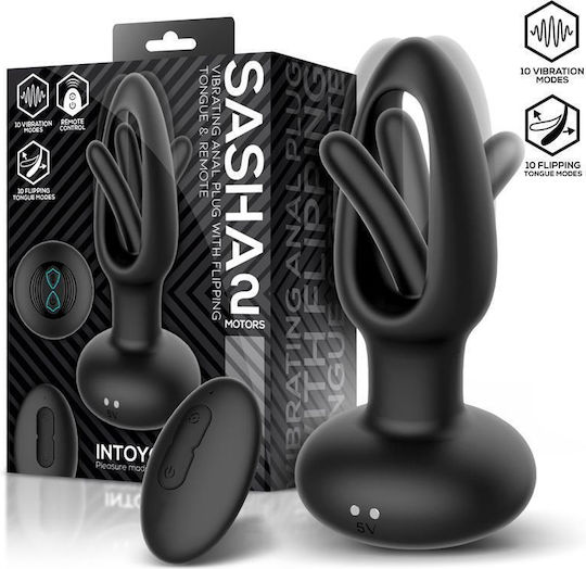 IntoYou Vibrating Plug with Flipping Tongue Vibrator cu Telecomandă Negru | Skroutz Romania