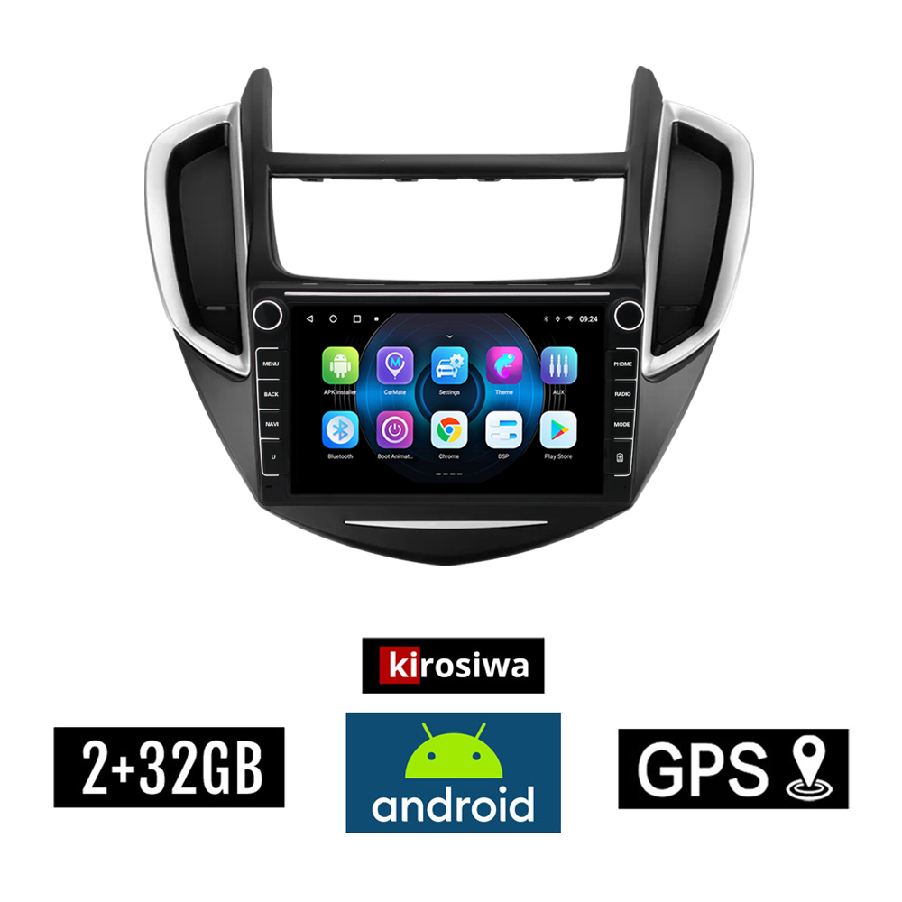 Kirosiwa Sistem Audio Auto pentru Chevrolet Trax 2014 2022 (Bluetooth/USB/WiFi/GPS/Apple-Carplay ...