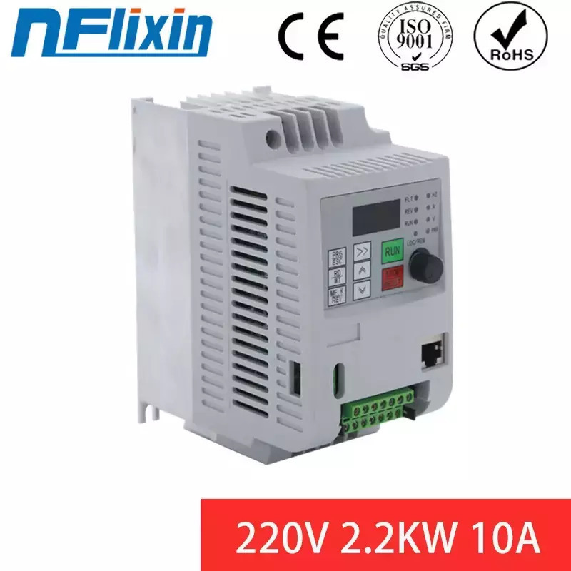 Vfd Inverter Multiple Power Ratings Open Loop Control 220v 2.2kw White ...