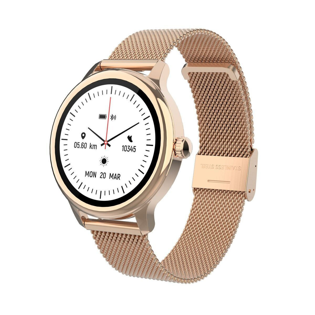 DCU Sophie 40mm Smartwatch με Παλμογράφο (Pink Gold Metal) | Skroutz.gr