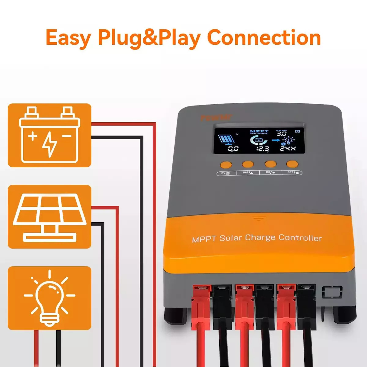 Mppt Solar Panel Charge Controller 60a Maximum Current Versatile ...